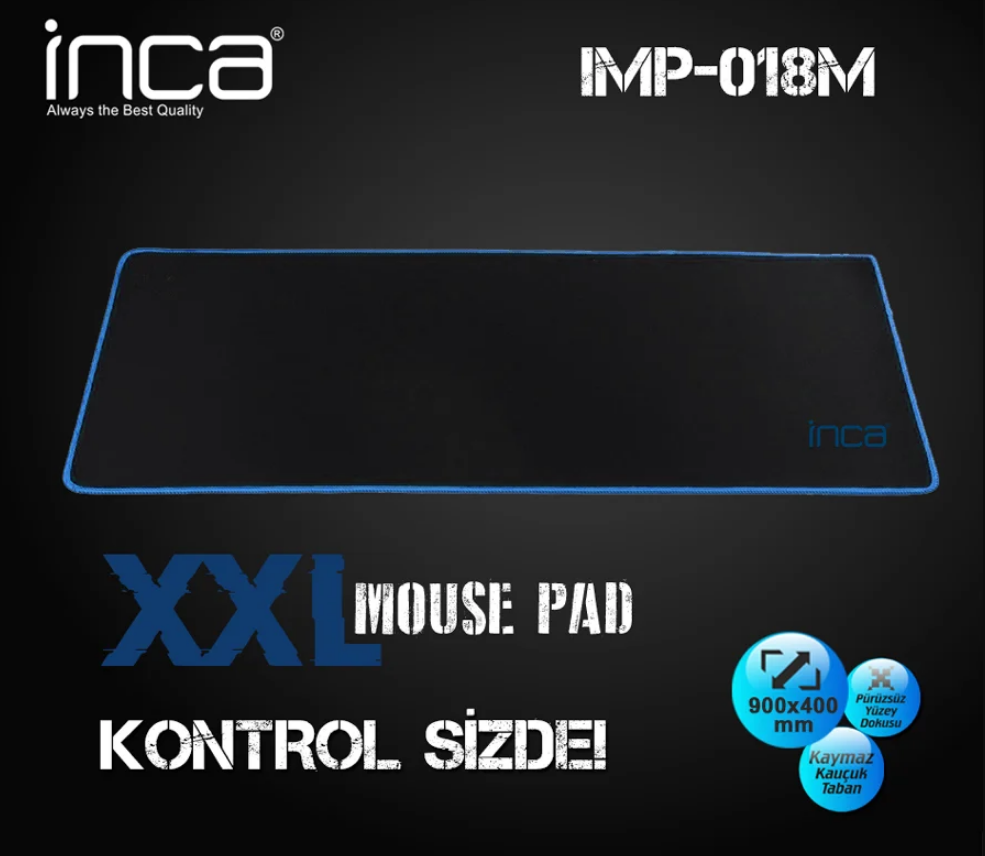 Inca IMP-018M 900x400 GAMING XXL Mavi Mouse Pad